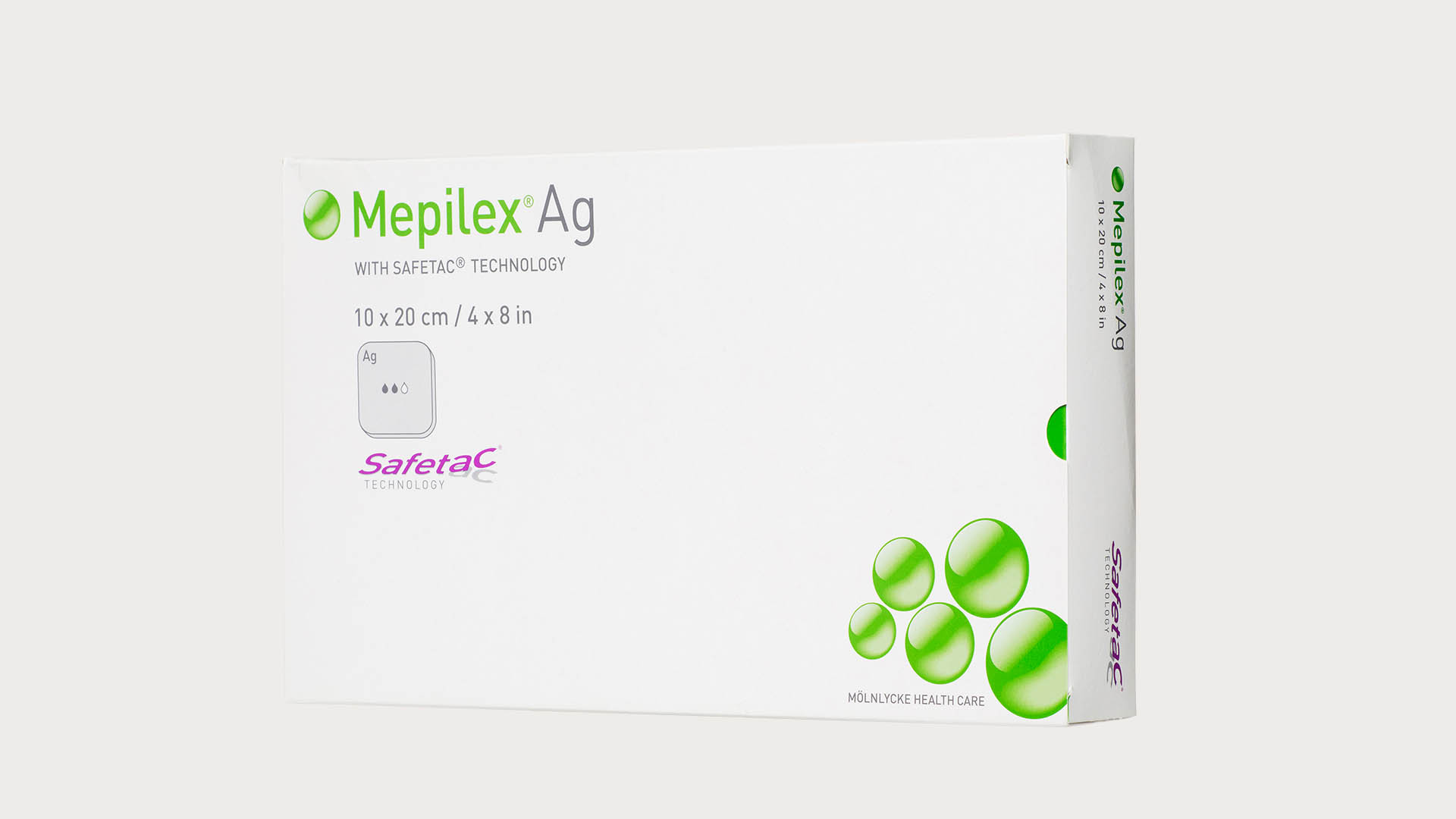 Mepilex Ag antimicrobieel schuimverband met zilver en zachte silicone ...